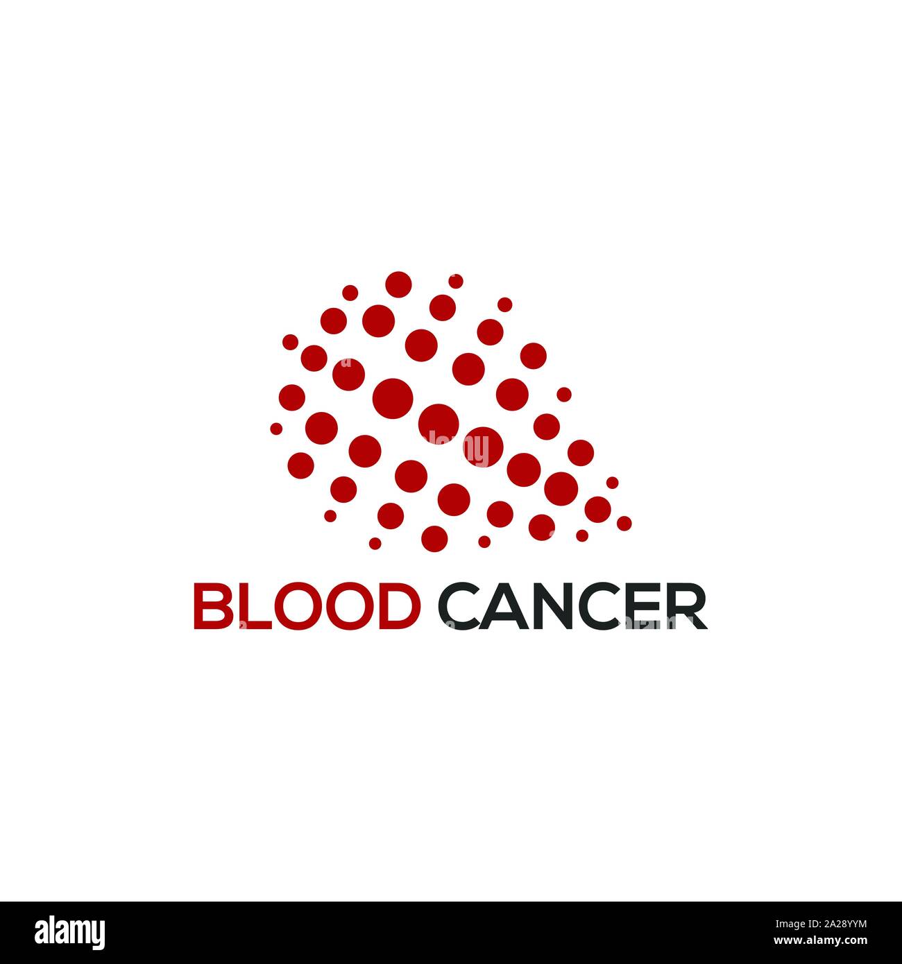 cancer vector icon design Template. Blood Cancer logo design Stock ...