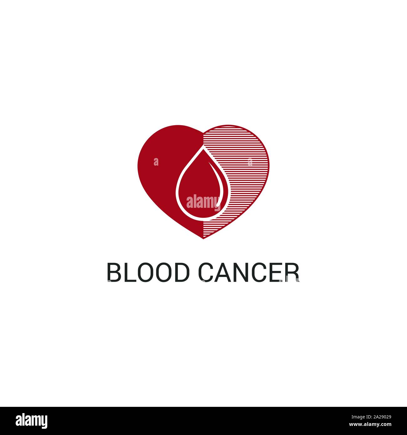 cancer vector icon design Template. Blood Cancer logo design Stock ...