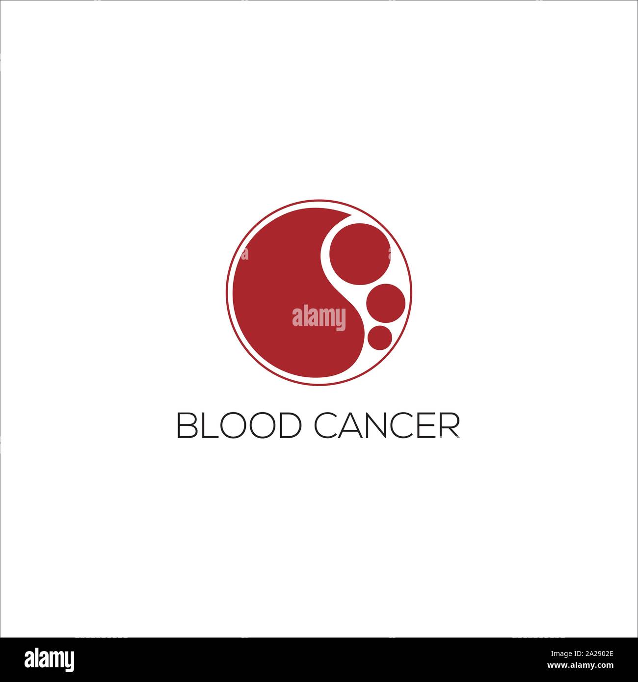 cancer vector icon design Template. Blood Cancer logo design Stock ...