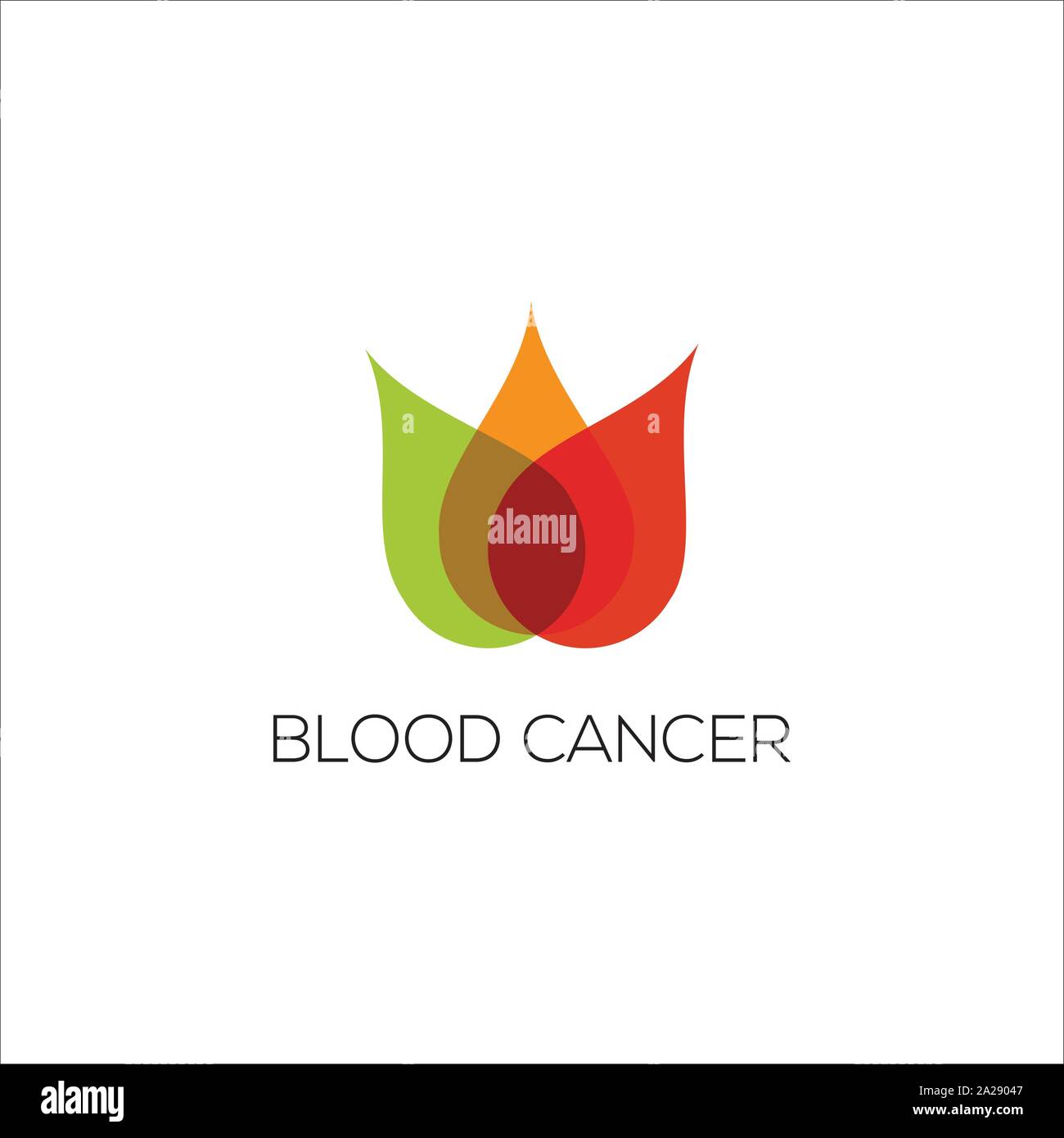 cancer vector icon design Template. Blood Cancer logo design Stock ...