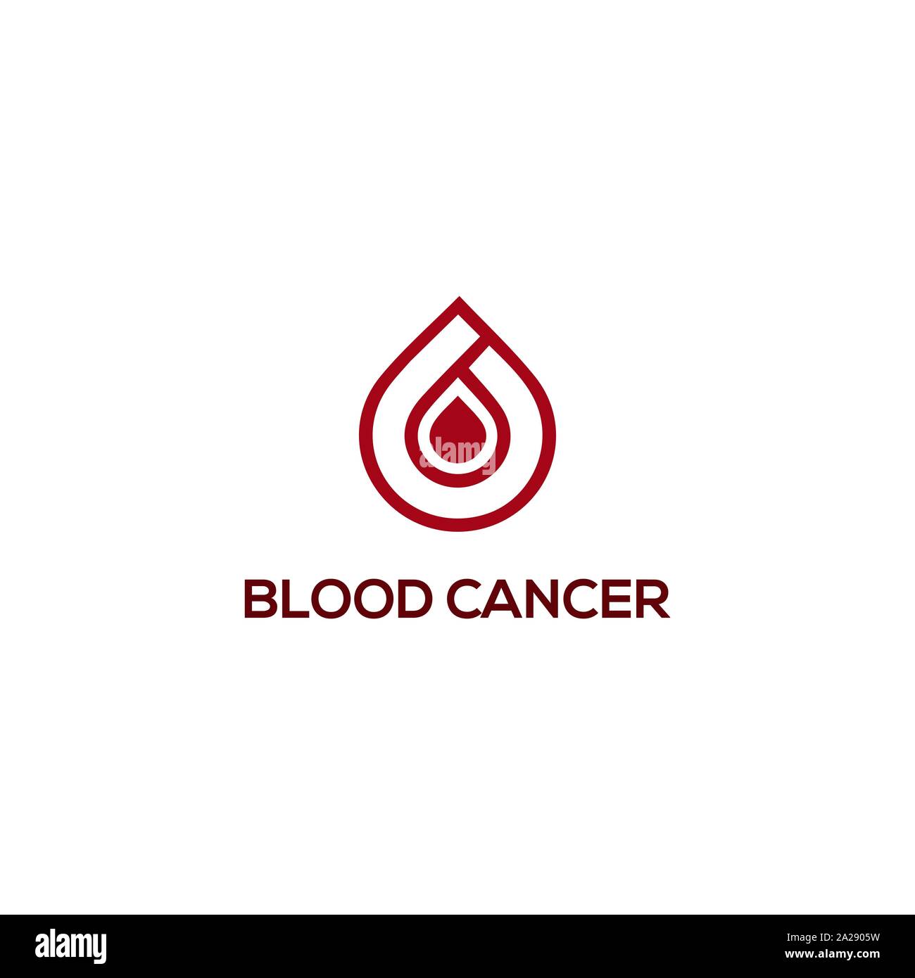 cancer vector icon design Template. Blood Cancer logo design Stock ...