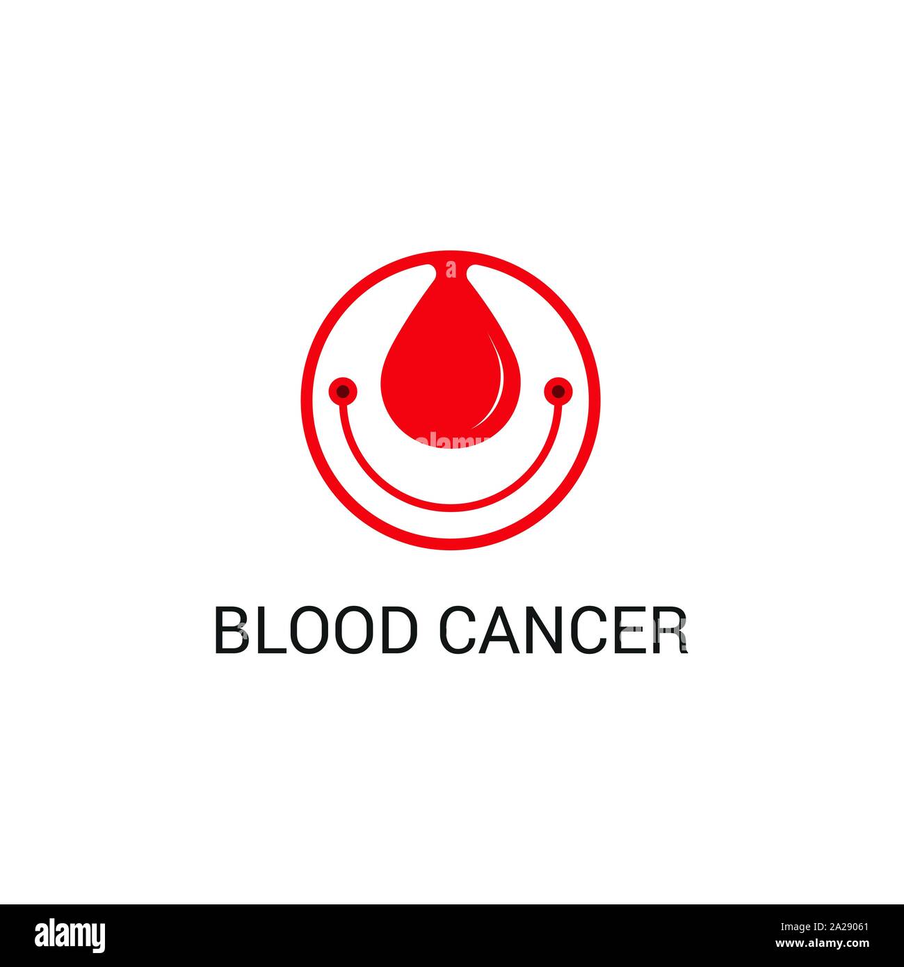 cancer vector icon design Template. Blood Cancer logo design Stock ...