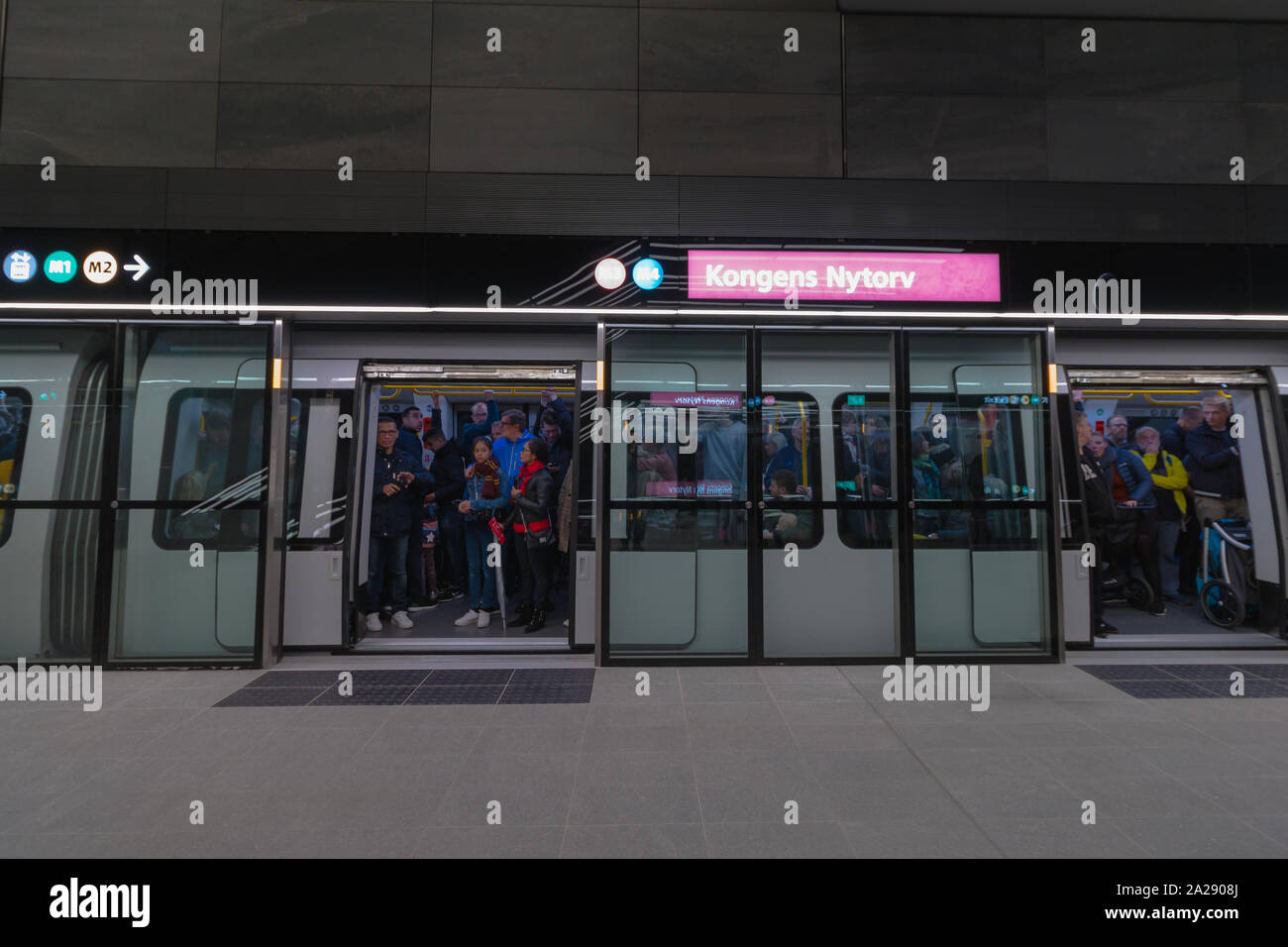 Copenhagen, Zealand Denmark - 29 9 2019: People trying new M3 ...