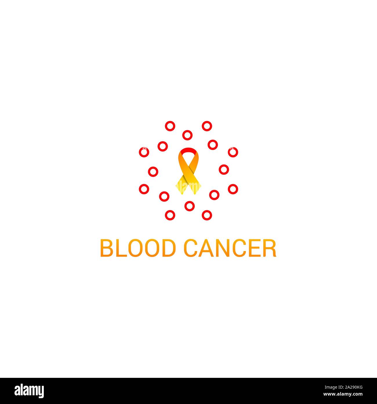 cancer vector icon design Template. Blood Cancer logo design Stock ...
