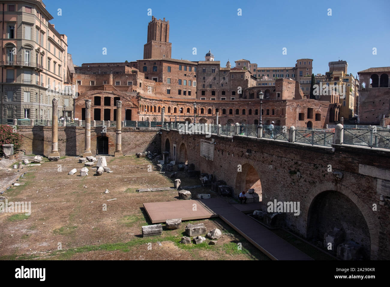 Amazing views over the awe inspiring remains of the buildings and ...