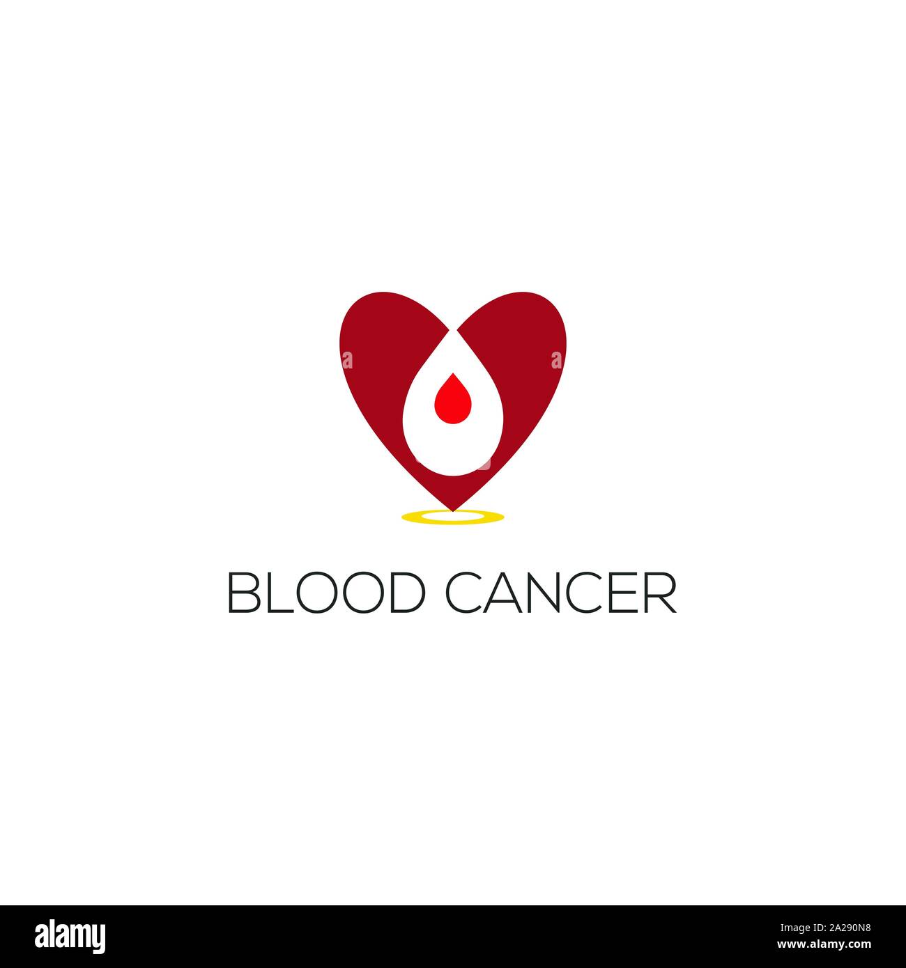 cancer vector icon design Template. Blood Cancer logo design Stock ...