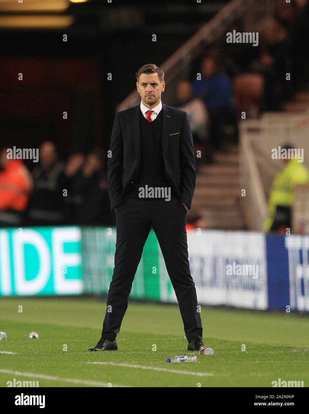 Middlesbrough, UK. 1 October 2019. Middlesbrough Head Coach Jonathan ...