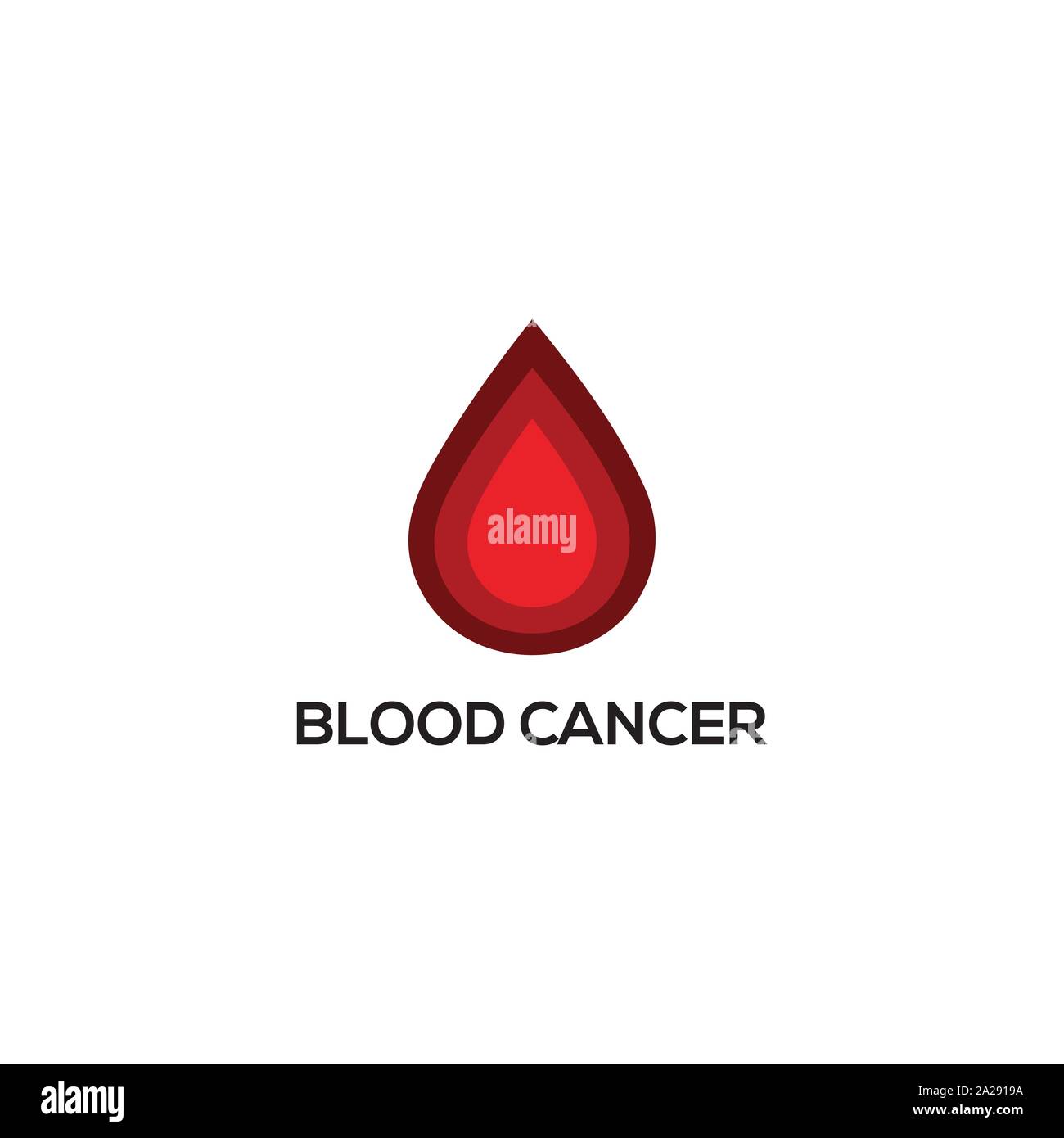 cancer vector icon design Template. Blood Cancer logo design Stock ...