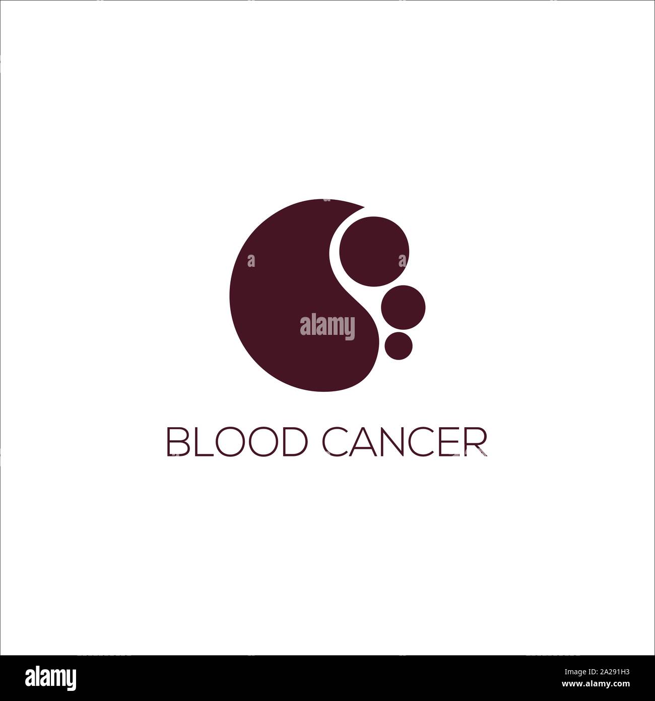 cancer vector icon design Template. Blood Cancer logo design Stock ...