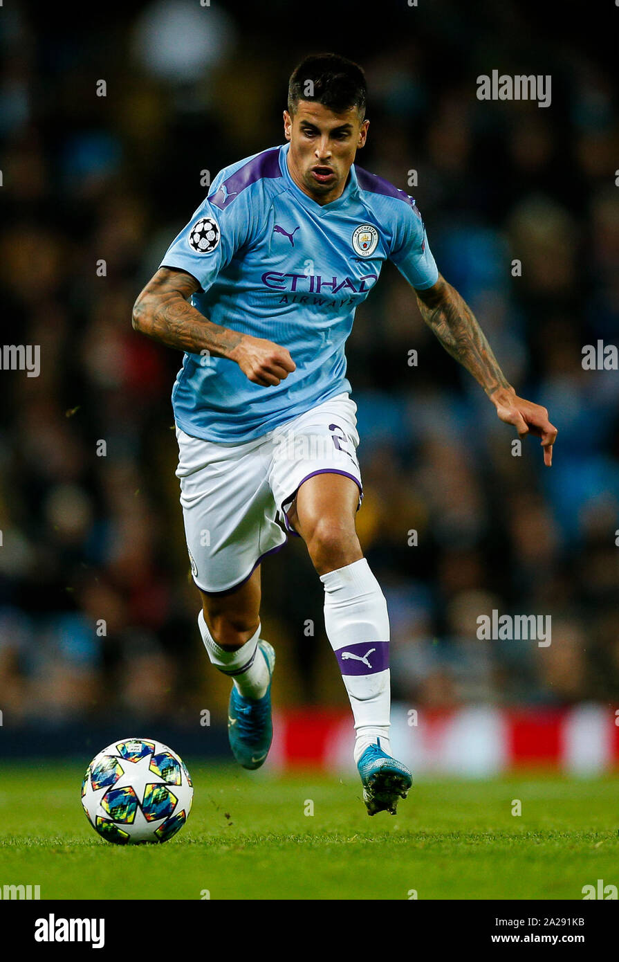 Manchester, UK. 01st Oct, 2019. Joao Cancelo of Manchester City during ...