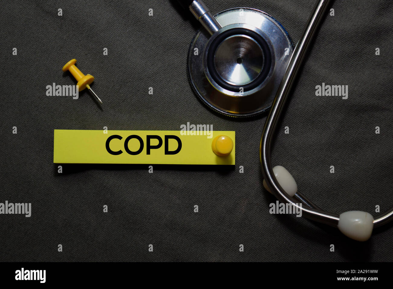 COPD text on sticky notes isolated on office desk Concept Stock Photo ...