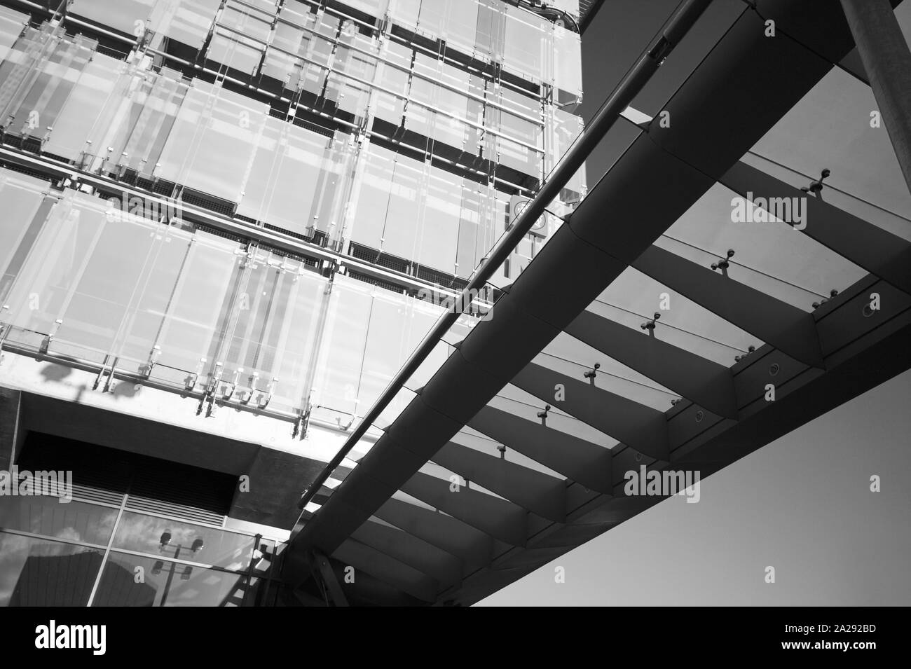Modern architecture bus station Black and White Stock Photos & Images ...
