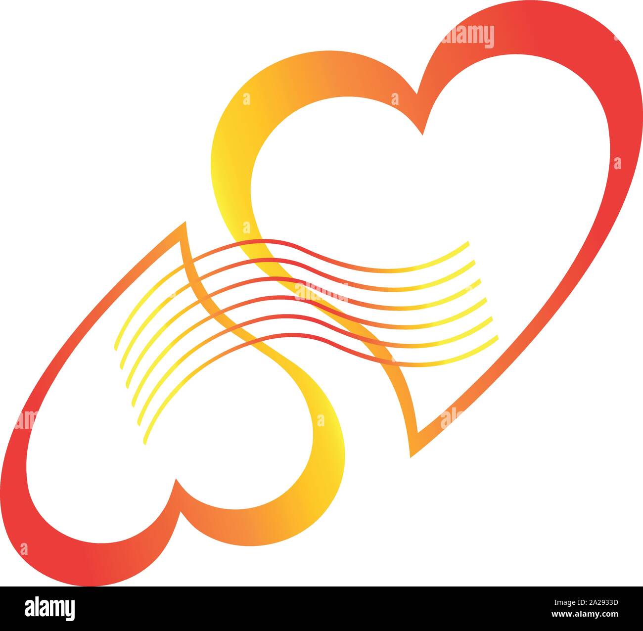 Two hearts, heart, love, logo Stock Vector Image & Art - Alamy