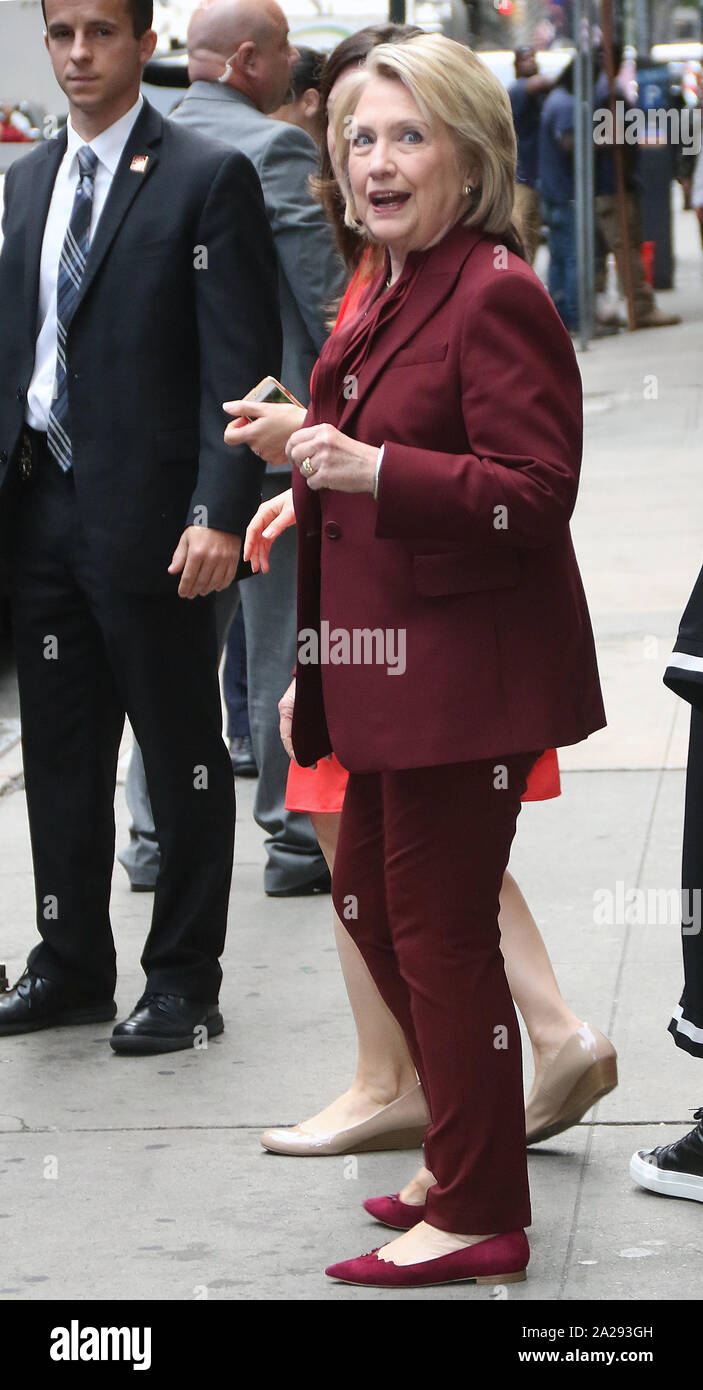 October 01, 2019 i Hillary Clinton, at Good Morning America to talk ...