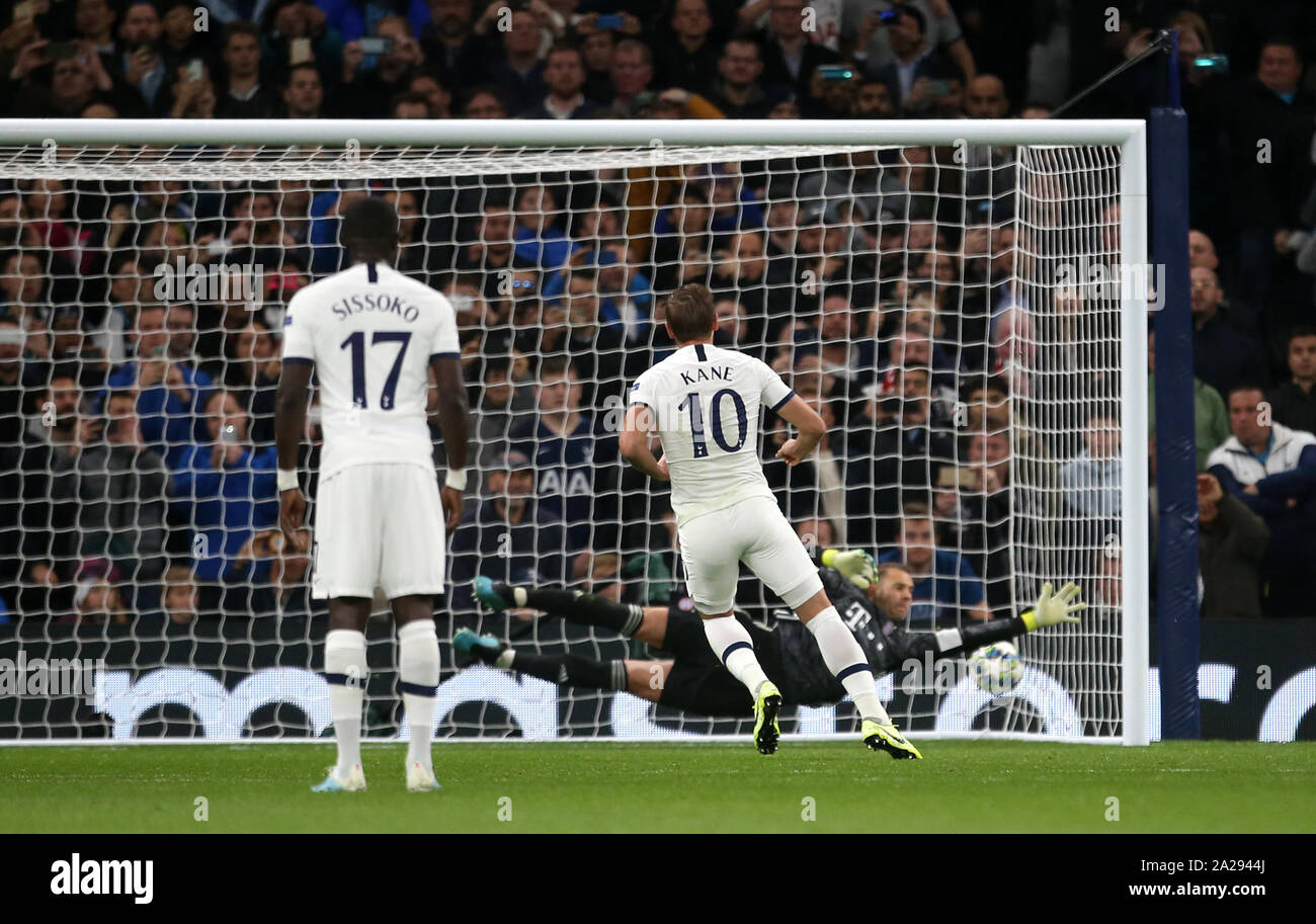 Tottenham Hotspur's Harry Kane scores his side's second goal of the ...