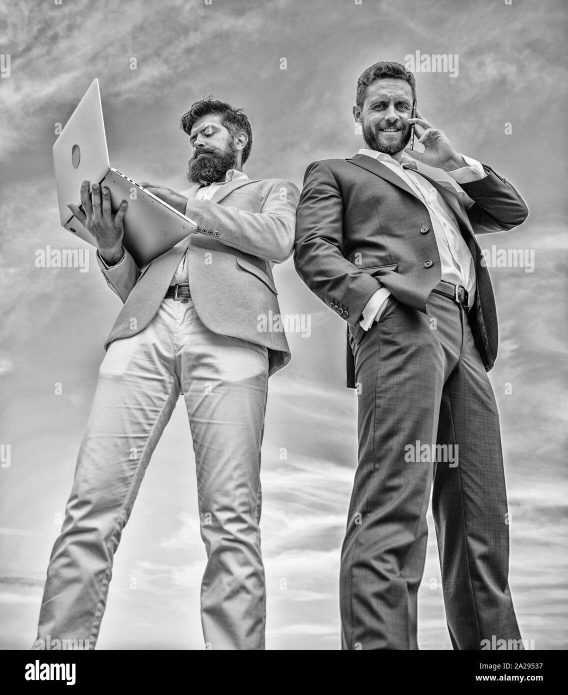 Communicating answer Black and White Stock Photos & Images - Alamy