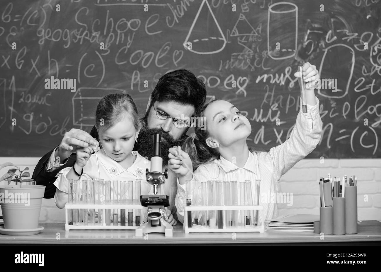 Kids classroom observation Black and White Stock Photos & Images - Alamy