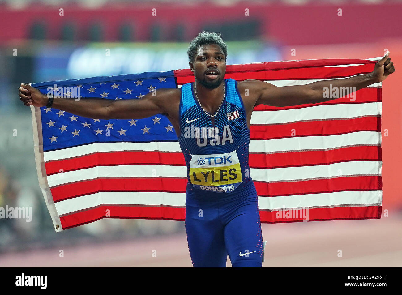 Noah lyles 200 meter hi-res stock photography and images - Alamy