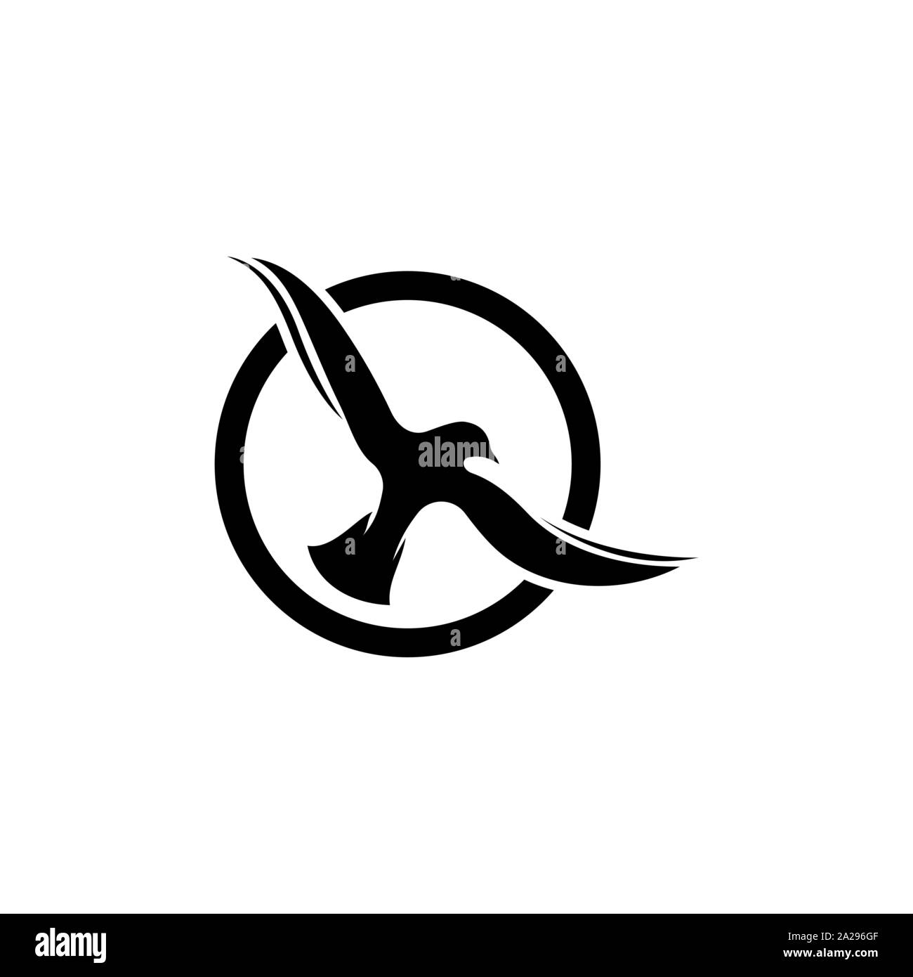 Bird fly Logo Template vector illustration design Stock Vector Image ...