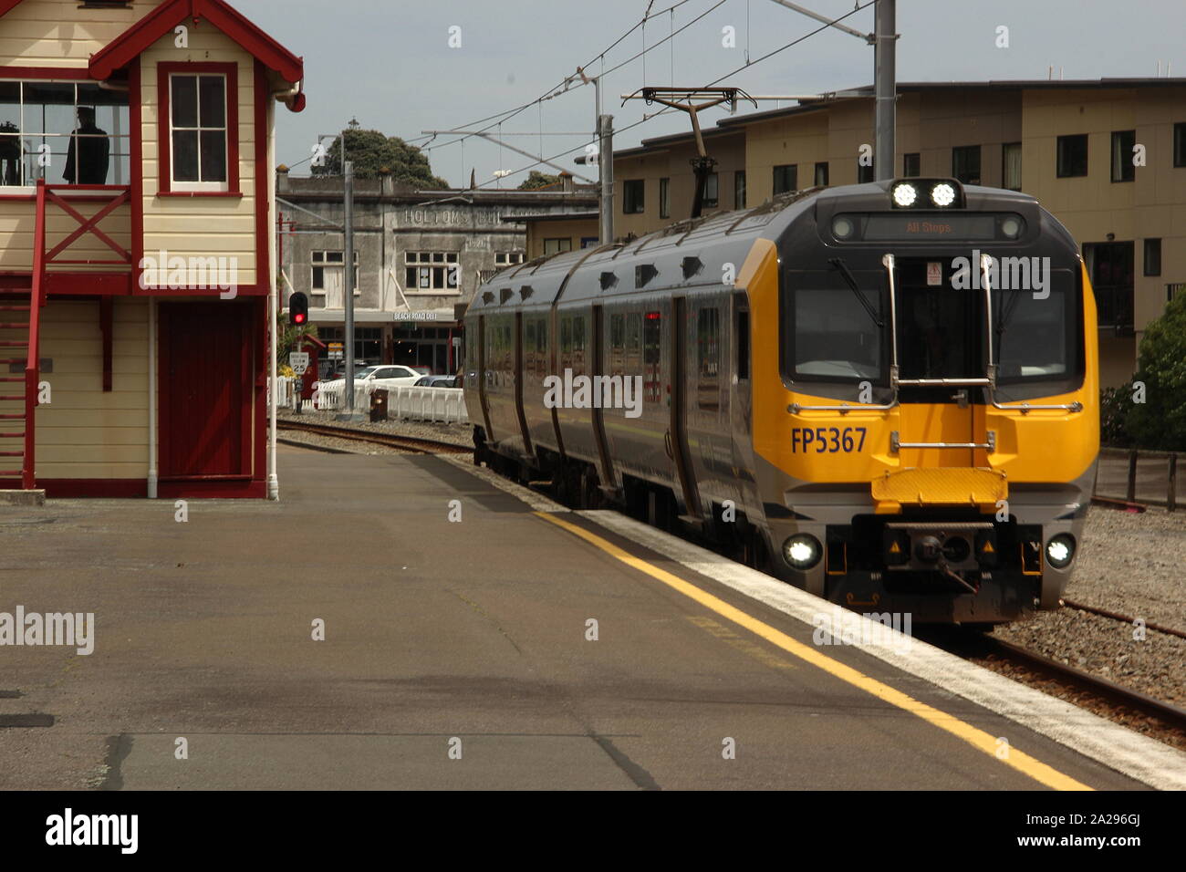 Wellington commuter train Stock Photo - Alamy
