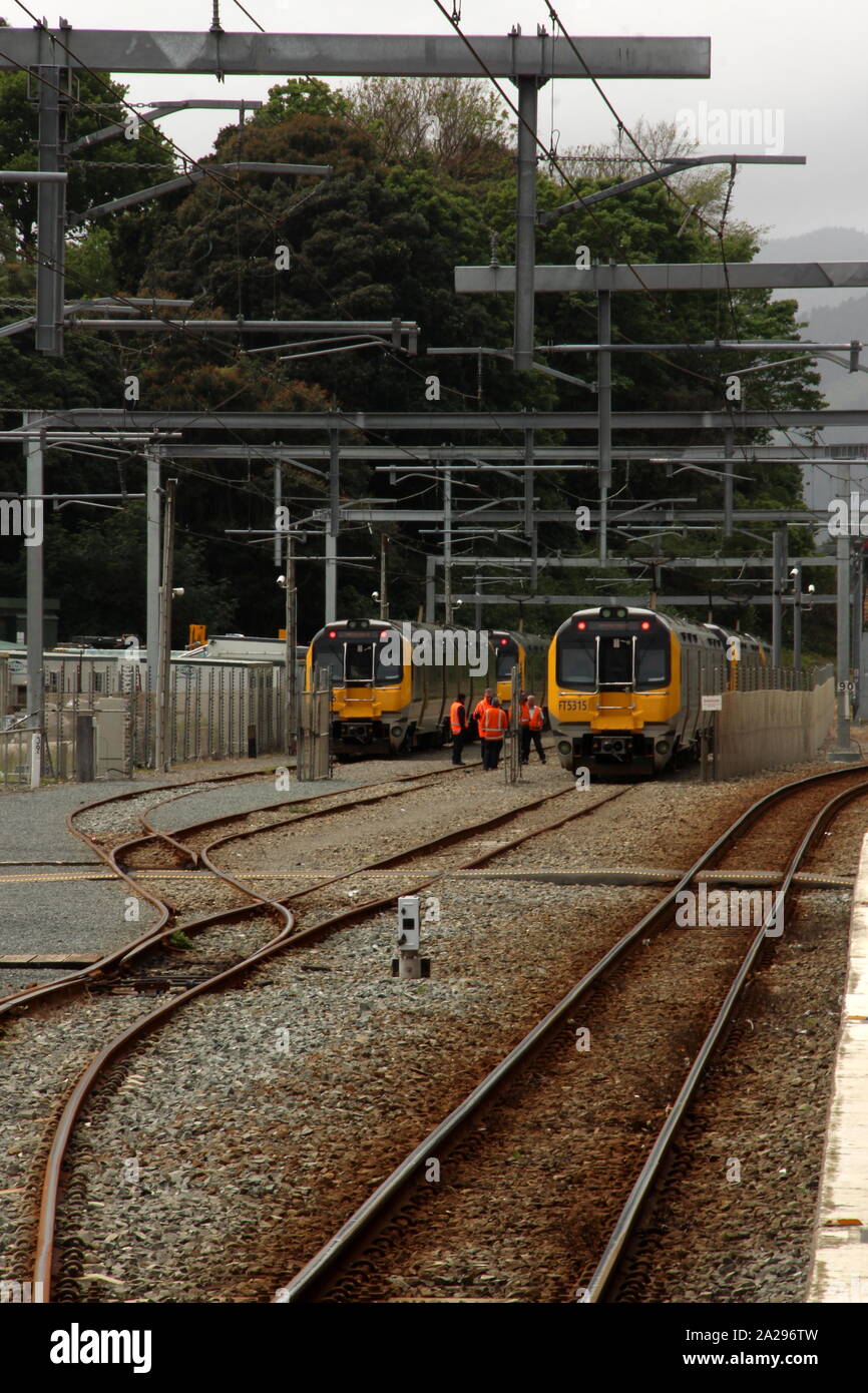 Wellington commuter train Stock Photo - Alamy