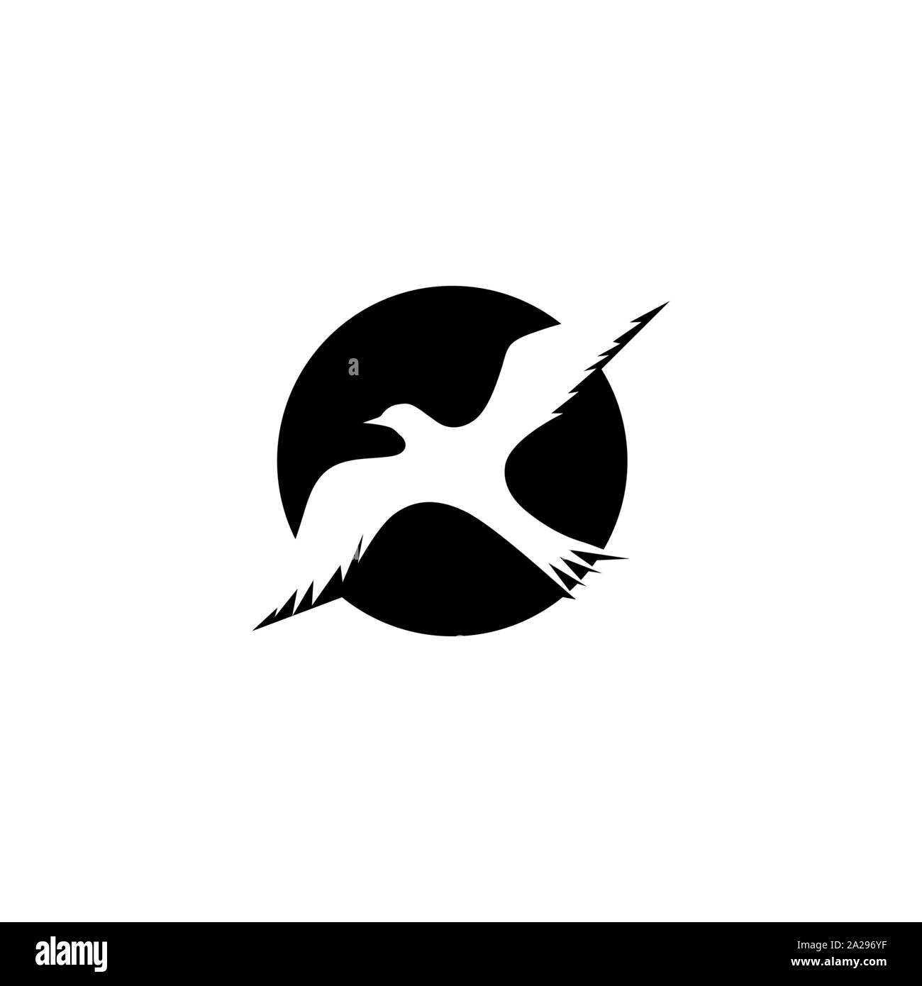 Bird fly Logo Template vector illustration design Stock Vector Image ...