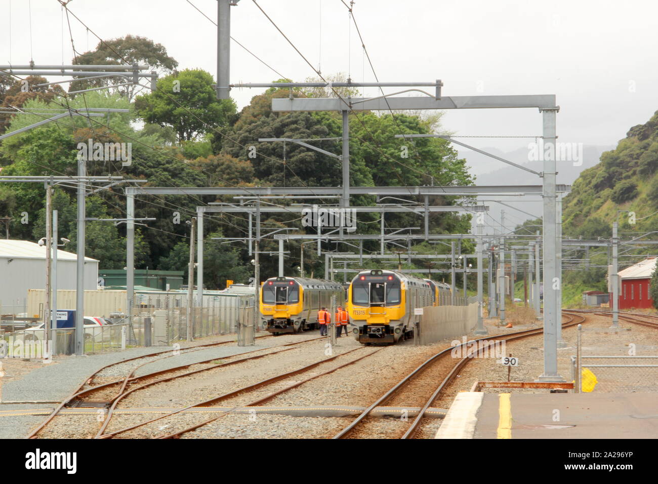Wellington commuter train Stock Photo - Alamy
