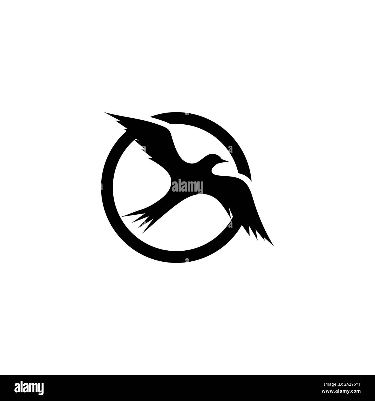 Bird fly Logo Template vector illustration design Stock Vector Image ...