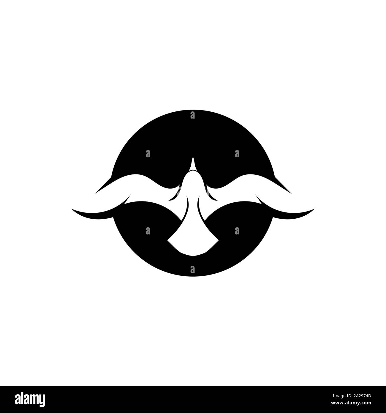 Bird fly Logo Template vector illustration design Stock Vector Image ...