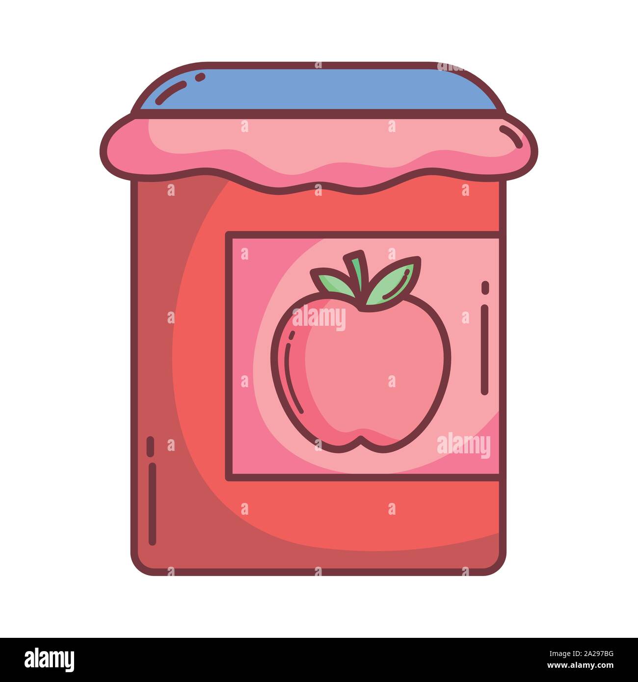 marmalade jar hello autumn design icon vector illustration Stock Vector ...