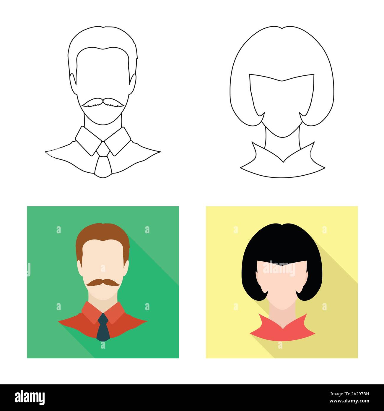 Vector design of professional and photo symbol. Collection of ...
