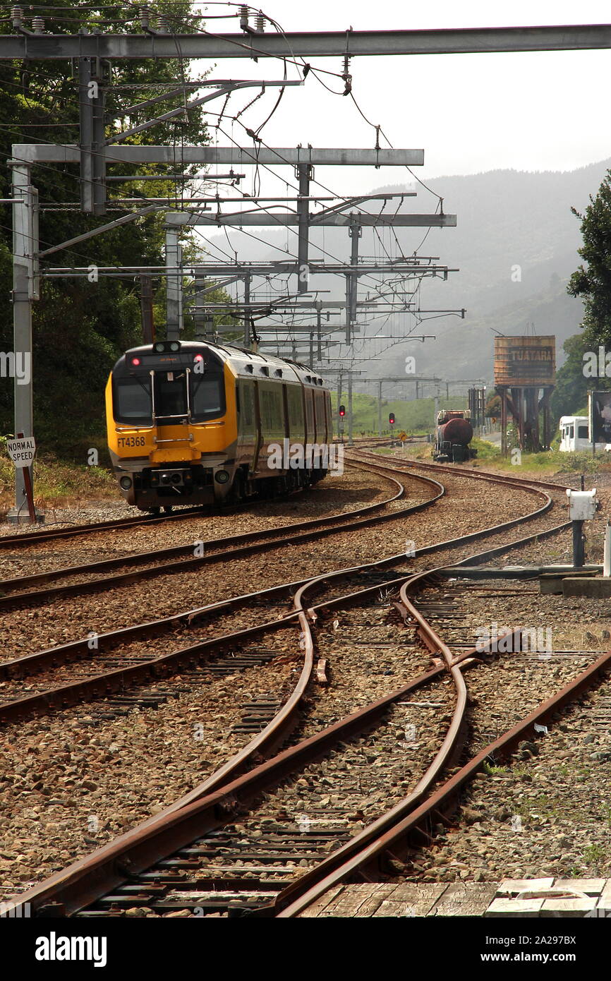 Wellington commuter train Stock Photo - Alamy