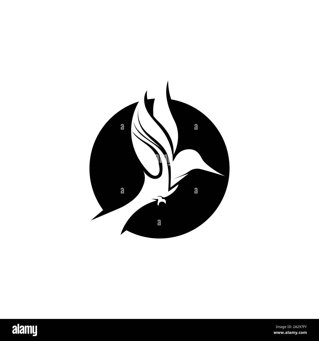 Bird fly Logo Template vector illustration design Stock Vector Image ...