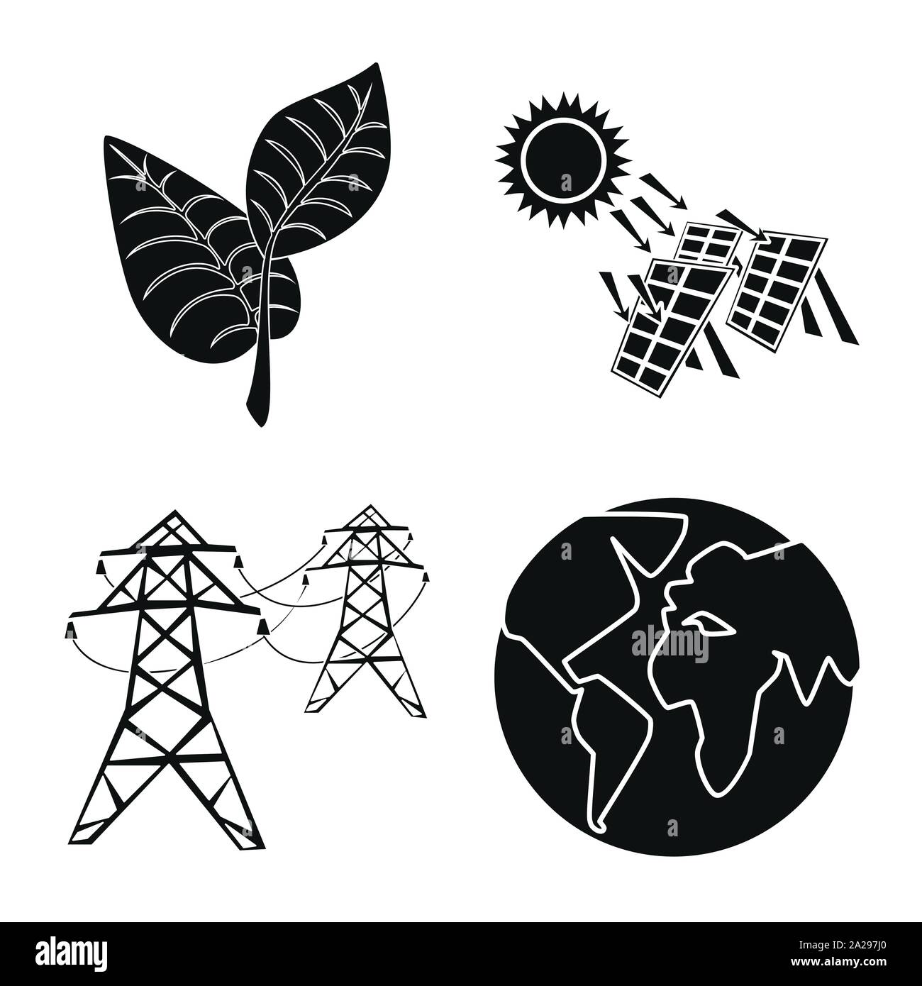 Isolated object of innovation and technology symbol. Set of innovation ...