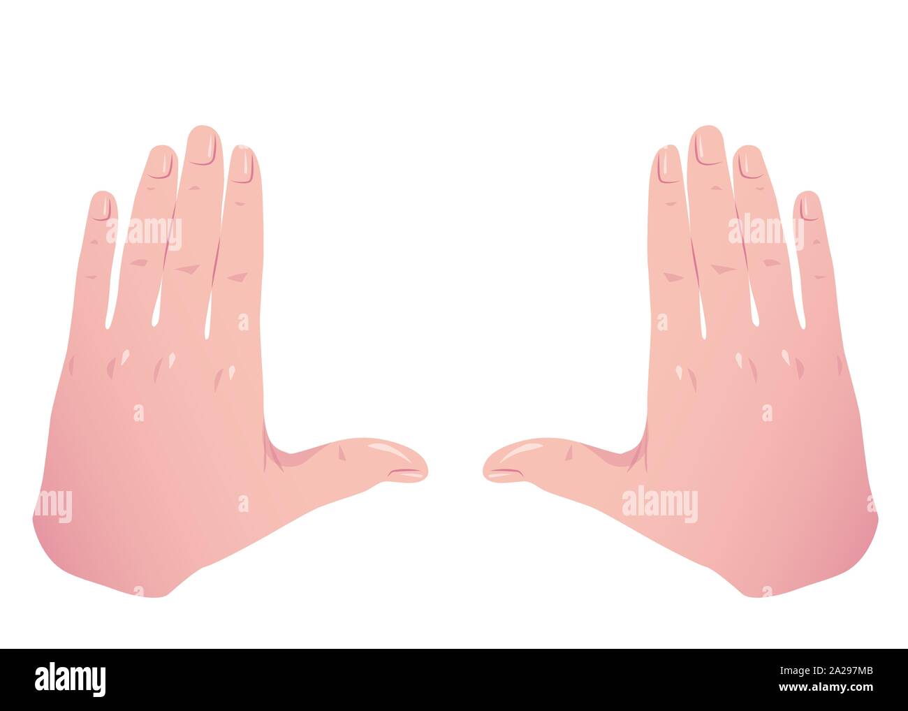 Hands Frame Cropping Gesture. Flat Framing hands big square cropping ...