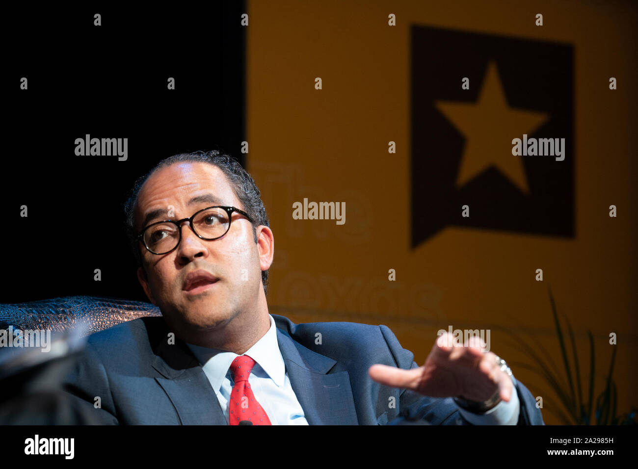 U.S. Rep. Will Hurd speaks with Texas Tribune CEO Evan Smith at the ...