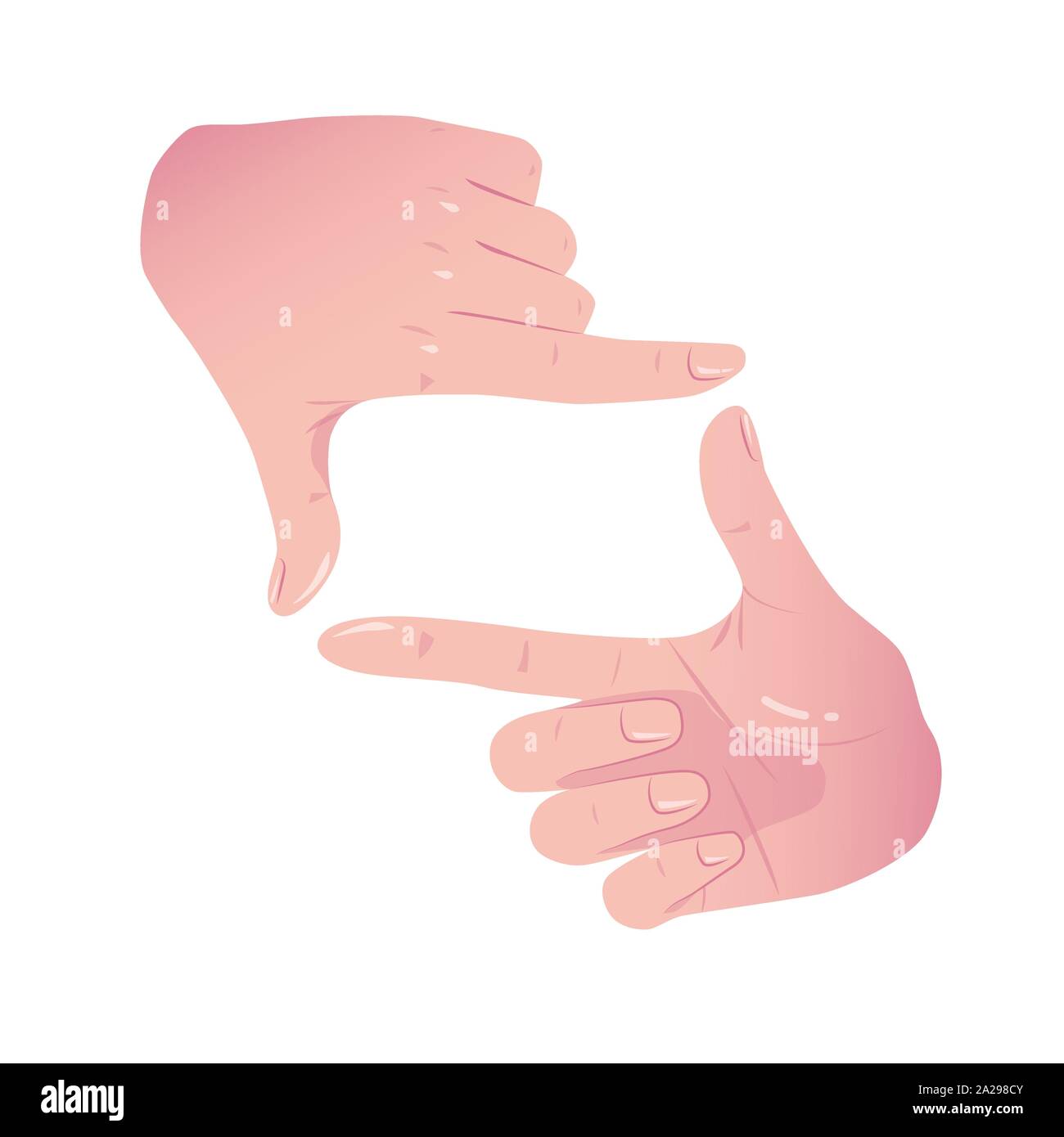 Finger framing Stock Vector Images - Alamy