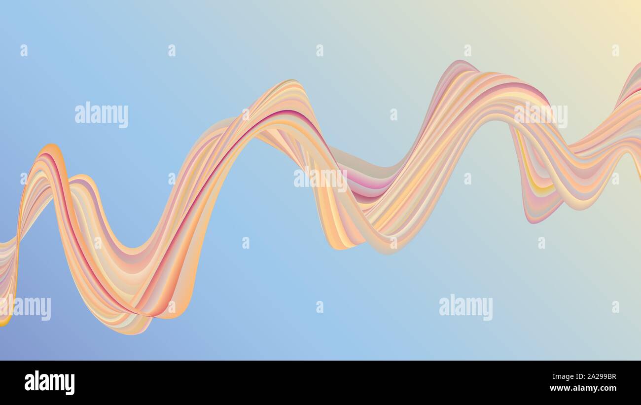 Colorful abstract shapes. Bright background of twisted lines. Liquid ...