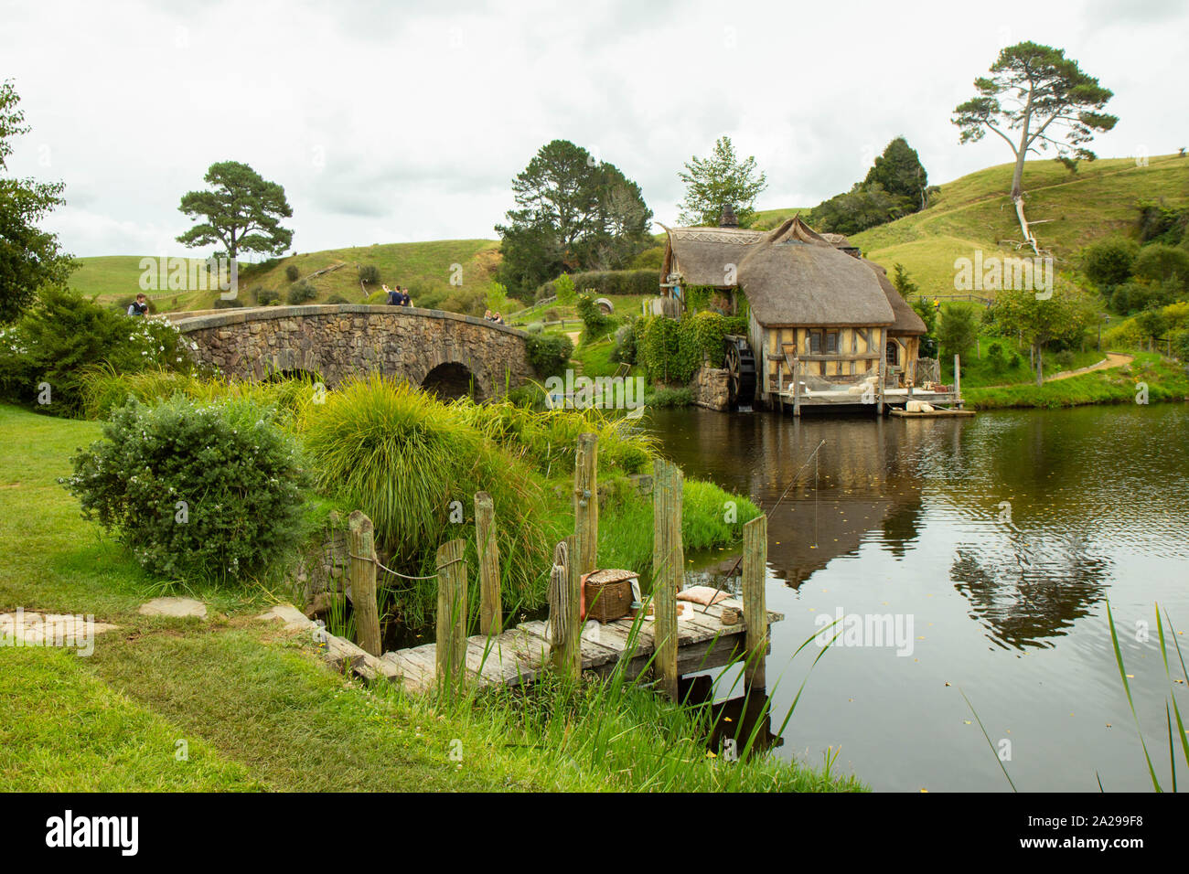 2017, May 2nd, Hobbiton movie set in Matamata, New Zealand - Green ...