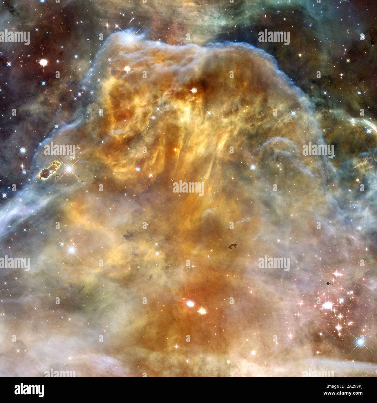 Nebula in outer space. Gas and dust clouds. Elements of this image ...
