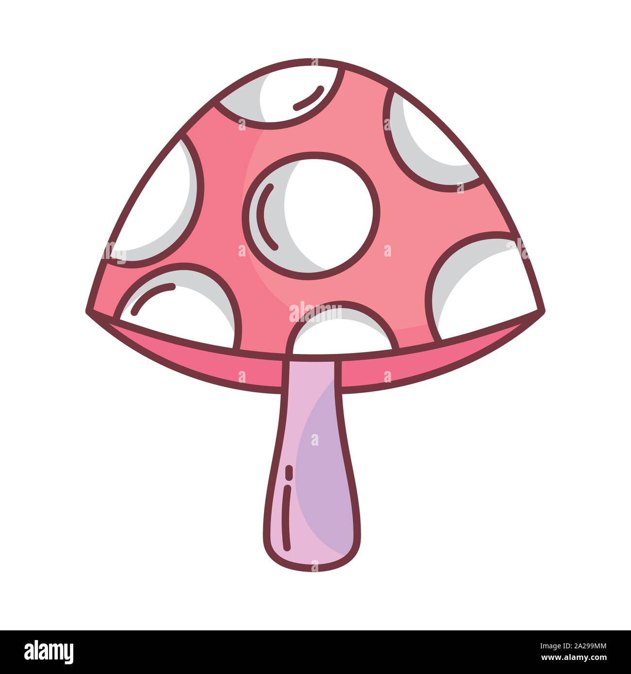 mushroom hello autumn design icon vector illustration Stock Vector ...