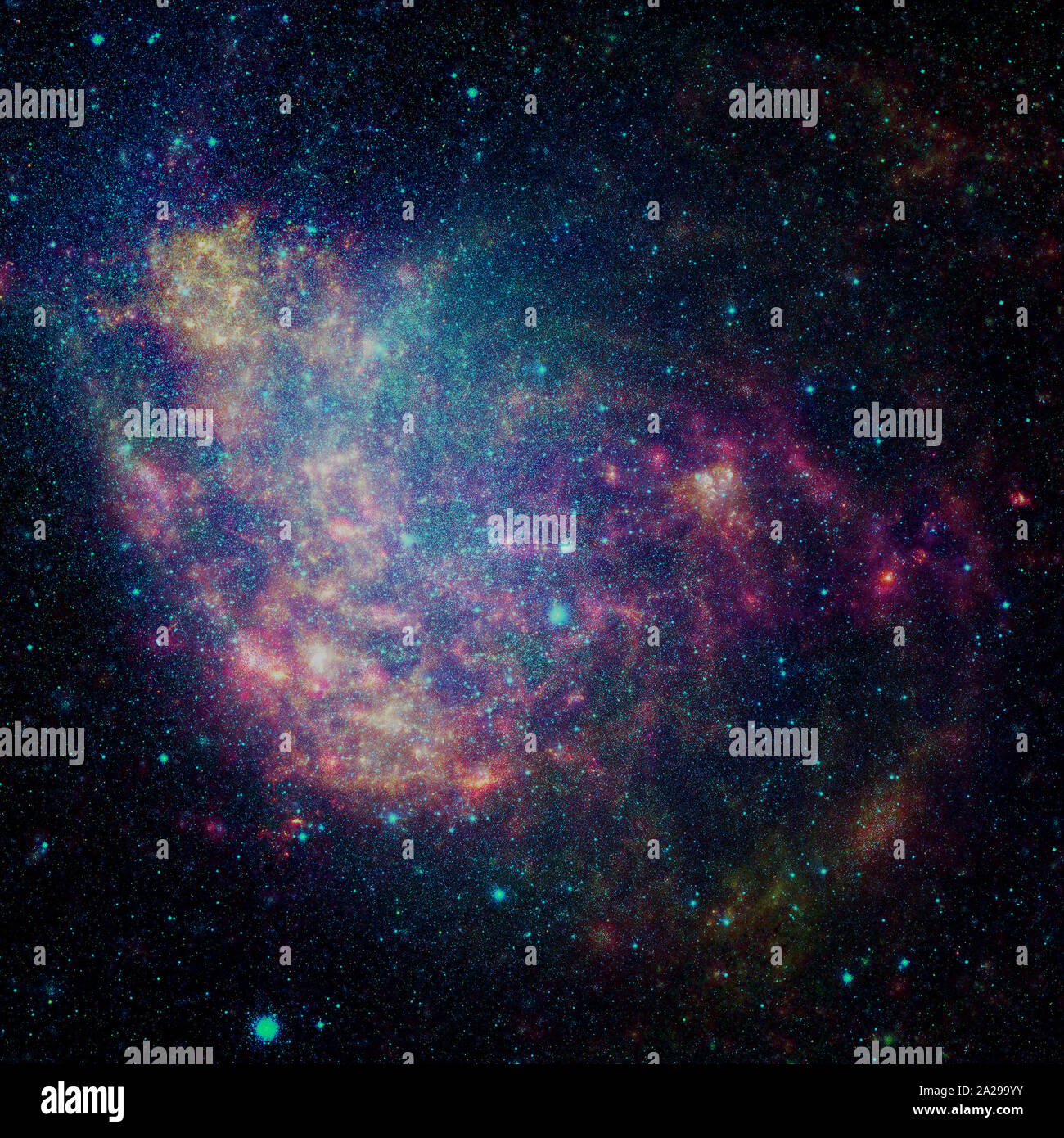 Nebula, starfield, cluster of stars in outer space. Beauty of endless ...