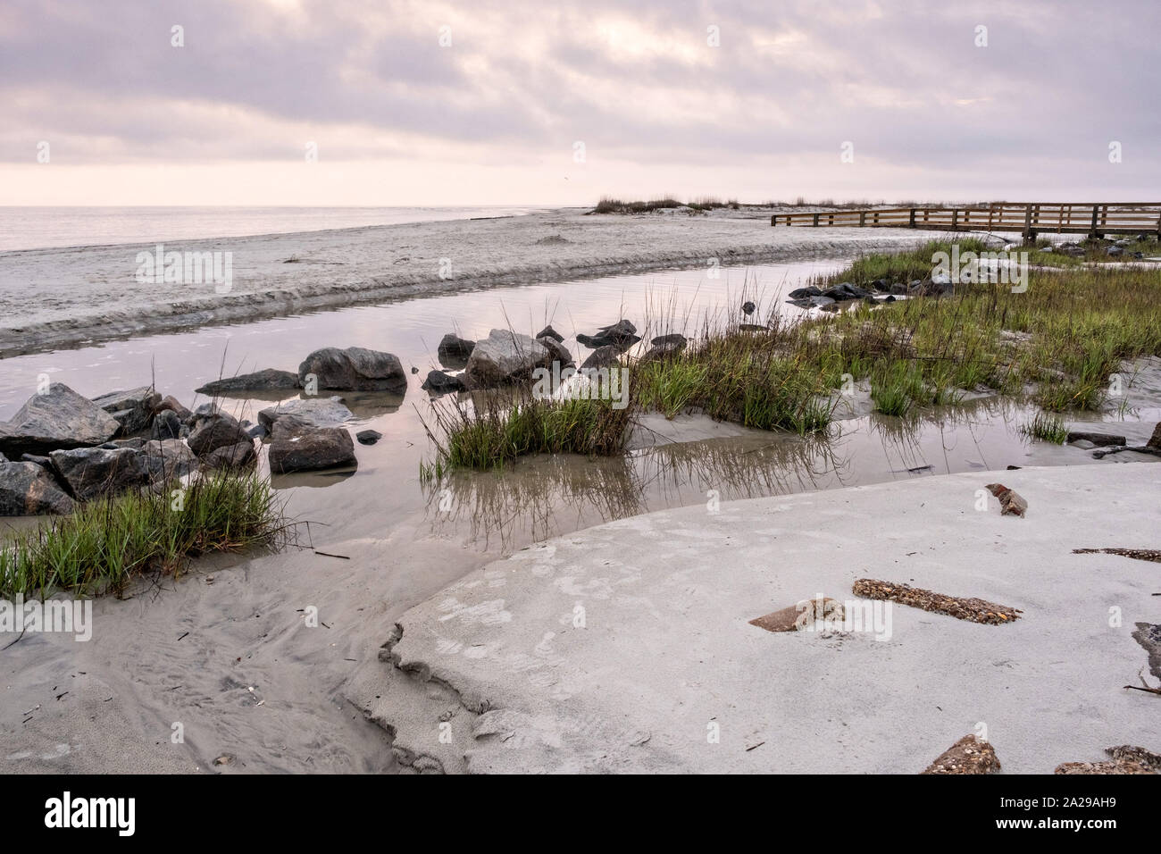 St simons island beach hi-res stock photography and images - Alamy
