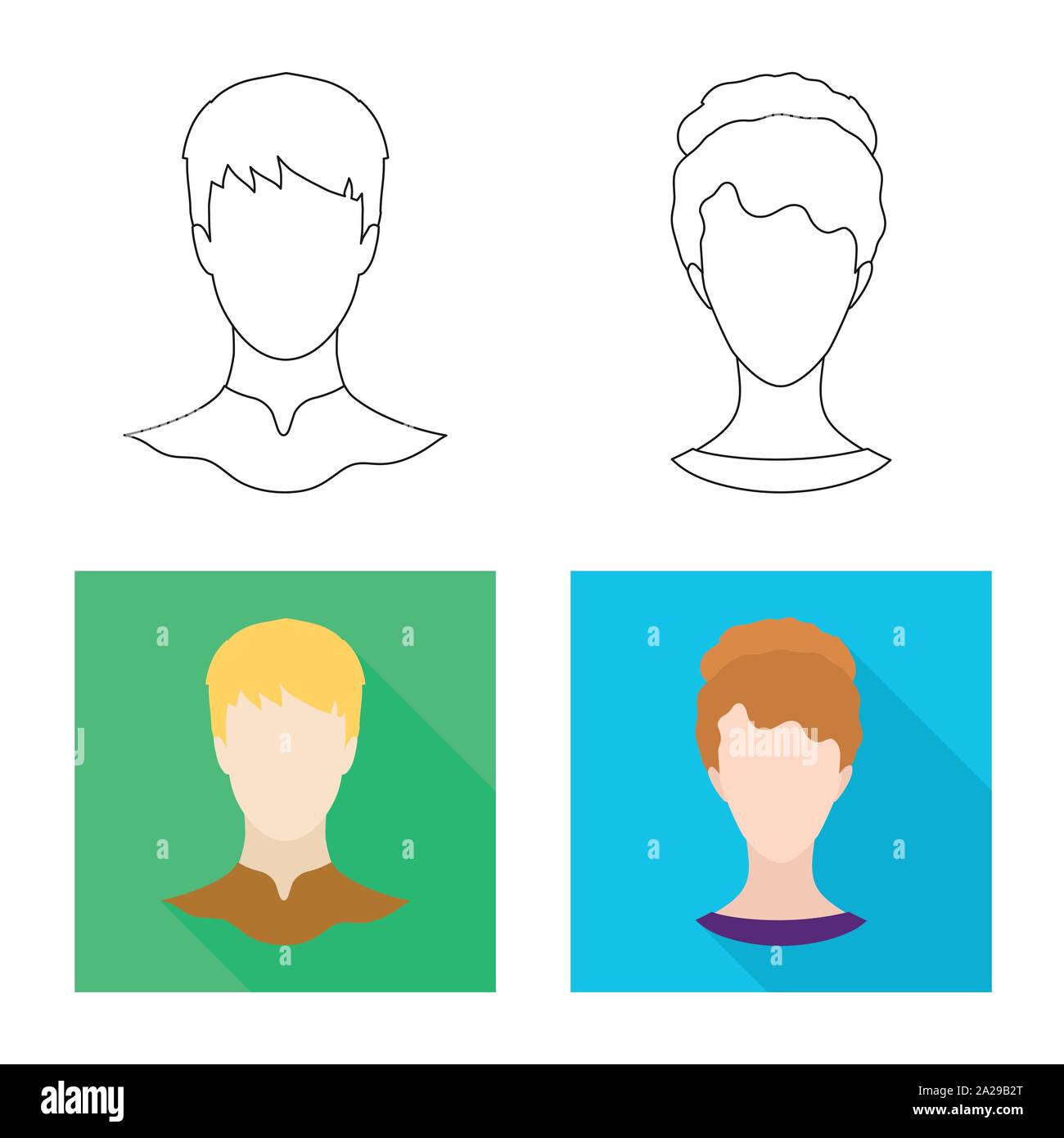 Vector illustration of professional and photo sign. Collection of ...