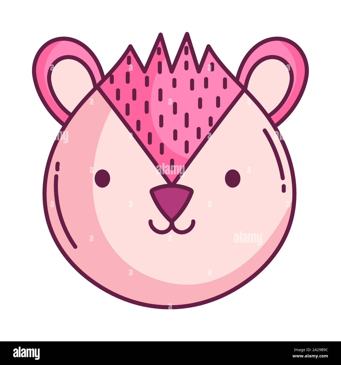 beaver face hello autumn design icon vector illustration Stock Vector ...