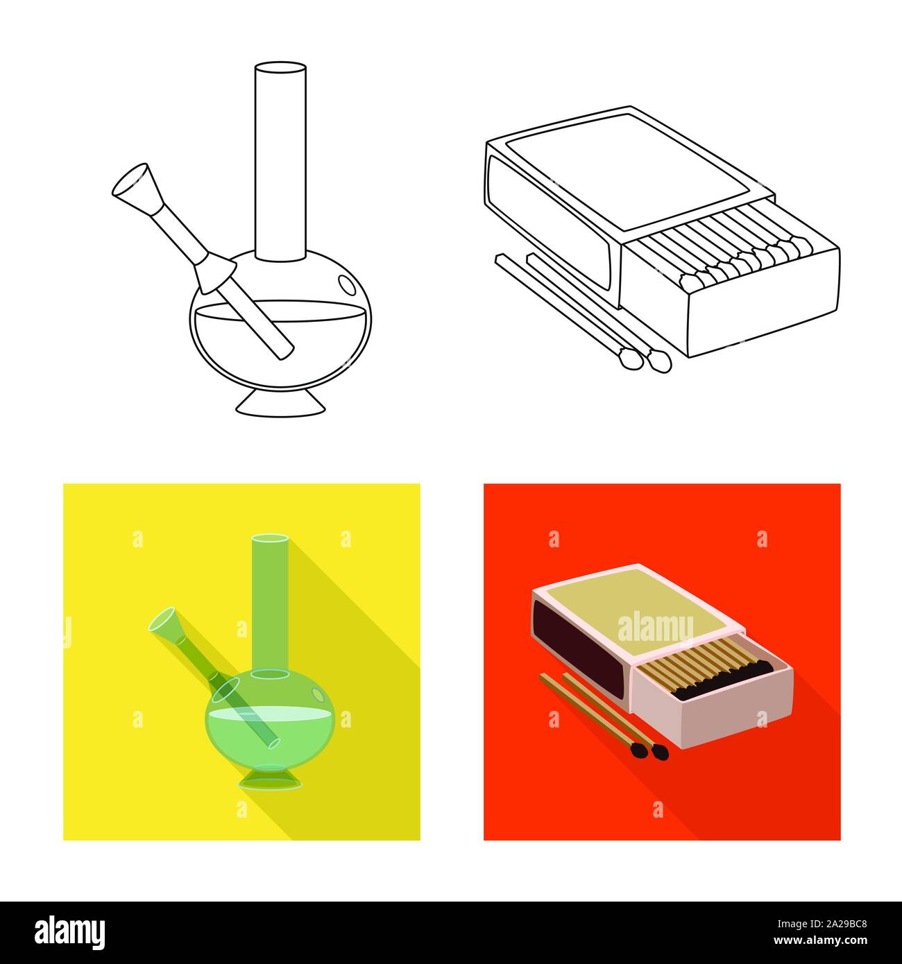 Vector illustration of refuse and stop icon. Collection of refuse and ...