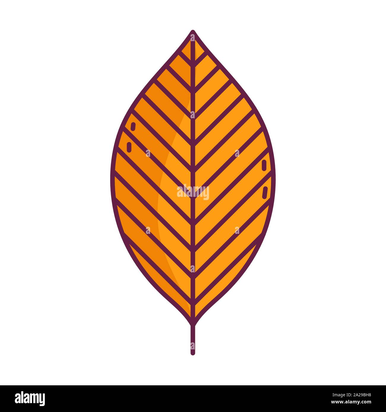 leaf foliage hello autumn design icon vector illustration Stock Vector ...