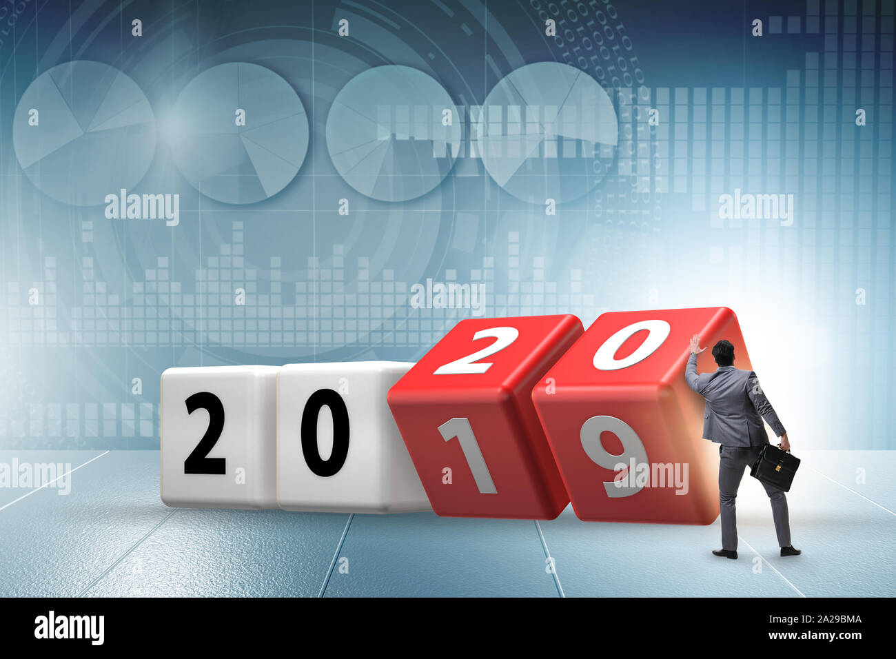 The concept of changing year from 2019 to 2020 Stock Photo - Alamy