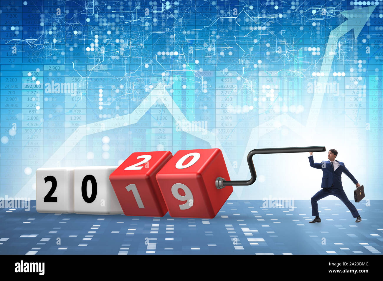 The concept of changing year from 2019 to 2020 Stock Photo - Alamy