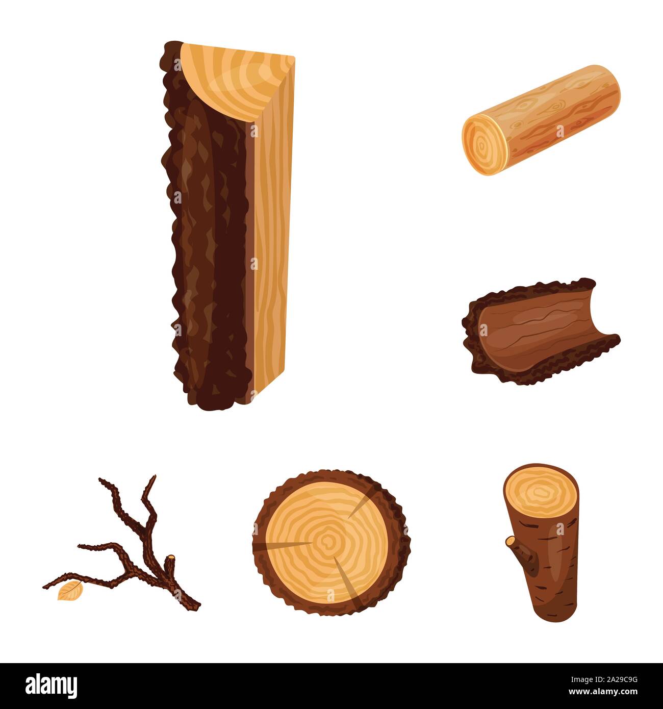 Vector design of signboard and wood icon. Collection of signboard and ...